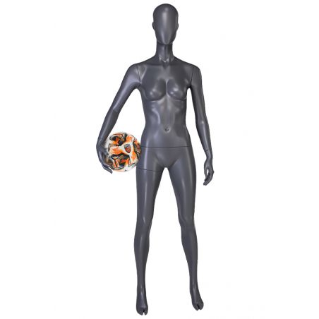 Mannequin SPORT gray woman standing ball ADF-AFB | Mannequins Online