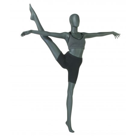 Female standing gray mannequin SPORT AS-01 dance gym | Mannequins Online