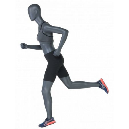 Female mannequin SPORT gray SPL-9 running | Mannequins Online