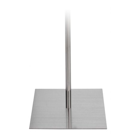 Rectangular or square metal base London adult bust | Mannequins Online