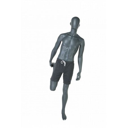 Male mannequin SPORT gray SPM-12 stretching quadriceps | Mannequins Online
