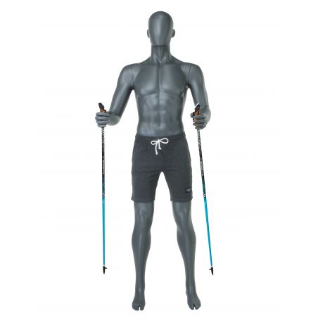 Male SPORT mannequin SPM-13SK gray ski touring stick | Mannequins Online